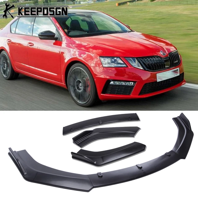SPLITTER LABBRA PARAURTI anteriore spoiler mento corpo opaco per Skoda ...