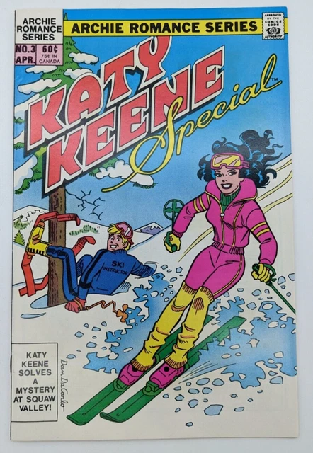 KATY KEENE SPECIAL #3 Archie Romance Comic (1983 Series) Skiing Cover ...
