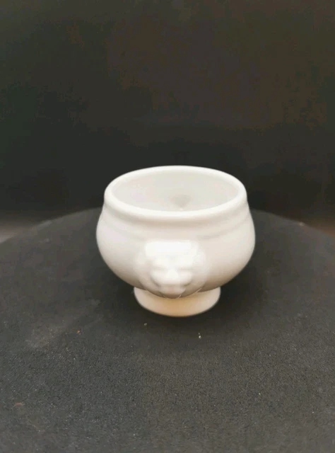 SET OF 2 Galzone Denmark White Porcelain Lions Head Small Ramekin Dip ...