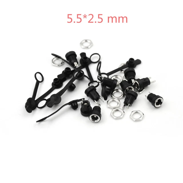 10 SETS 12V 3A DC Power Male Plug Female Socket Waterproof Jack Nut ...