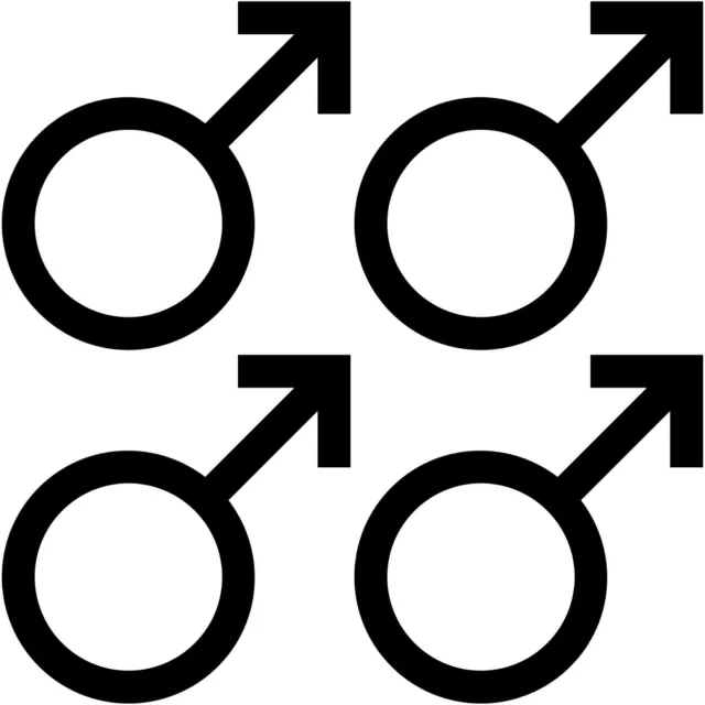 4 AUTOCOLLANT 5CM Mars Homme Signes Symbole Logo Déco Tatouage Auto ...