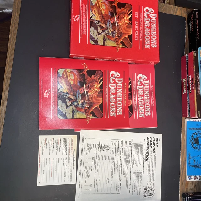 DUNGEONS & DRAGONS Set 1: Basic Rules (TSR 1983) D&D Red Box 1011 $99. ...