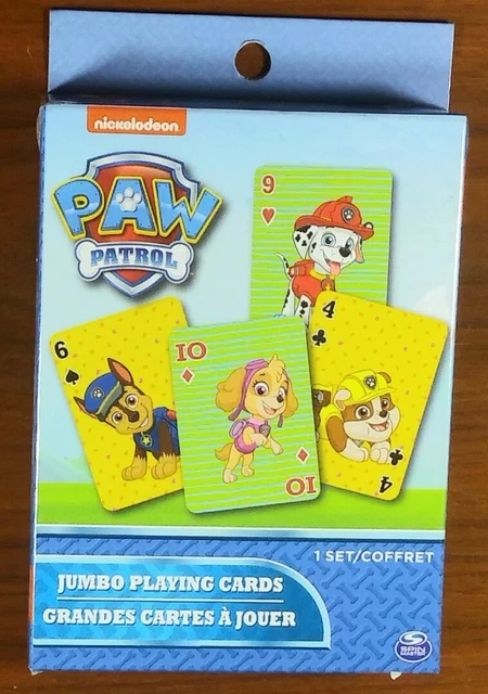 PAW PATROL JUMBO Playing Cards Nickelodeon Cartes à Jouer Limited ...