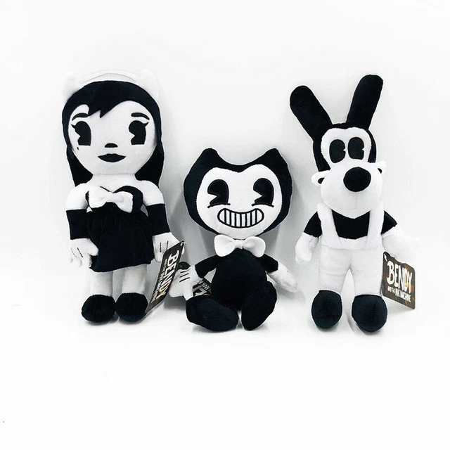 12'' BENDY AND The Ink Machine Bendy & Boris Alice Plush Toy Soft Doll ...