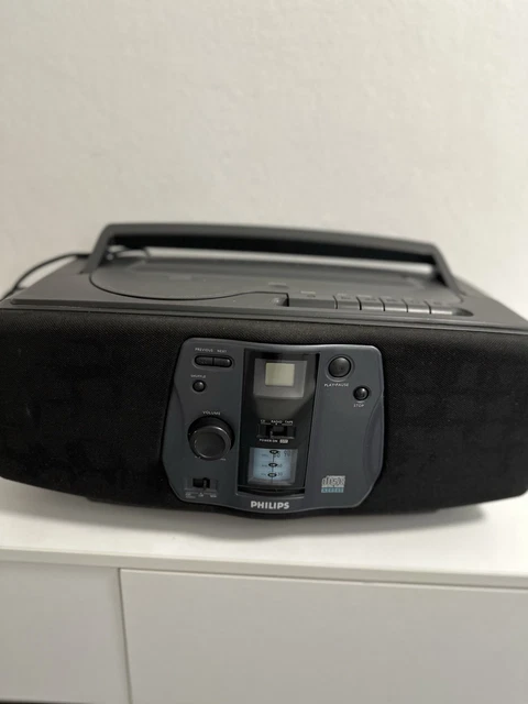 BOOMBOX CD PHILIPS AZ8040 CD Player Radio Cassette Recorder Vintage ...
