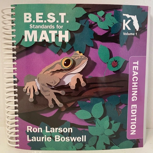 KINDERGARTEN GRADE K BEST Standards Math Teachers Edition volume 1 ...