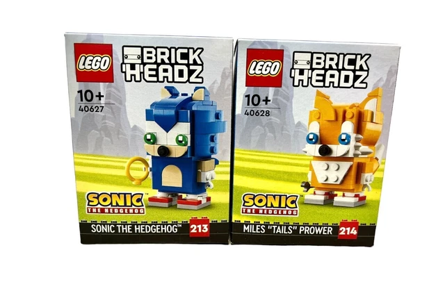 LEGO BRICK HEADS Sonic the Hedgehog 40627 und Miles Tails Power 40628 ...