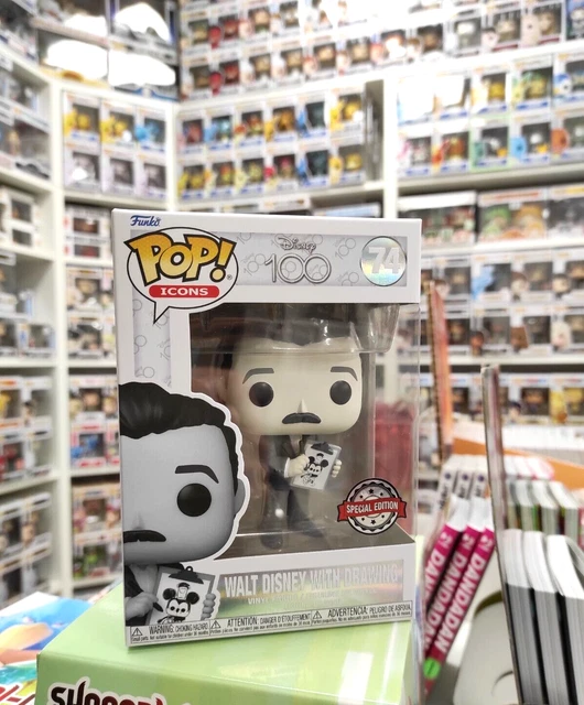 FUNKO POP! WALT Disney With Drawing 74 Disney 100Th Special Original ...