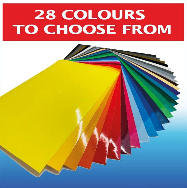 SELF ADHESIVE SIGN VINYL A4 Gloss Sheets Craft Cricut, Silhouette ...