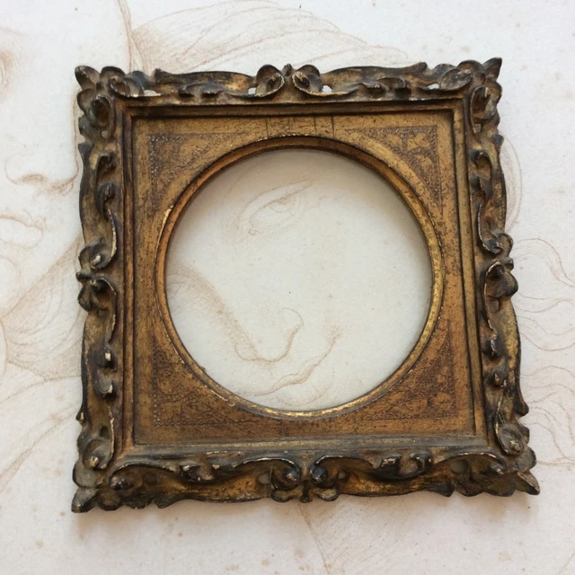 CADRE ANCIEN BOIS Doré Début XIXème - French Antique Frame EUR 70,00 ...