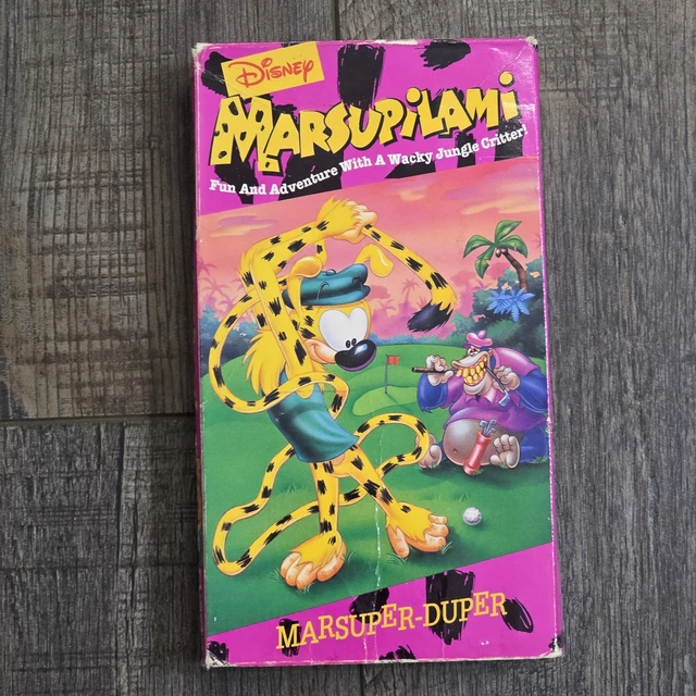DISNEY MARSUPILAMI MARSUPER-DUPER VHS Tape 30min KId's Cartoon Golf ...