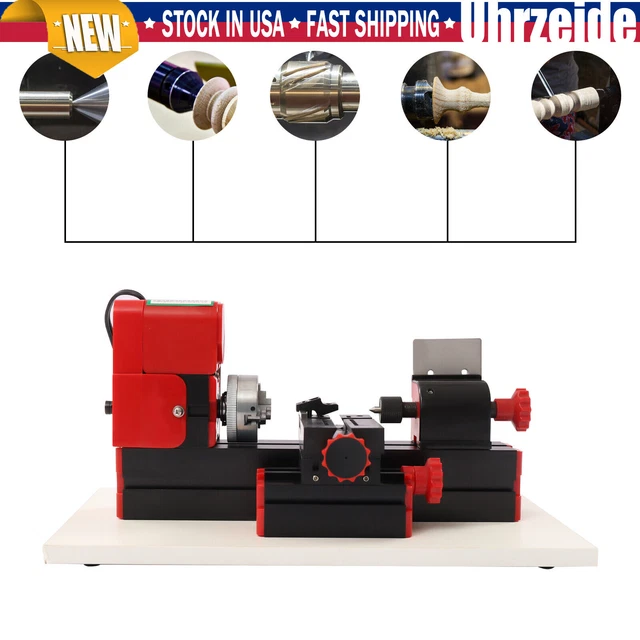 BENCHTOP MINI METAL Lathe Cutting Machine for DIY Wood Metal 45x135MM ...