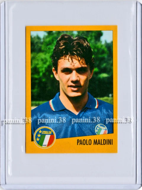 RARE !! ROOKIE Sticker PAOLO MALDINI - ITALIA 90 "AZZURRI CON IP" Merlin EUR 9,99 - PicClick FR