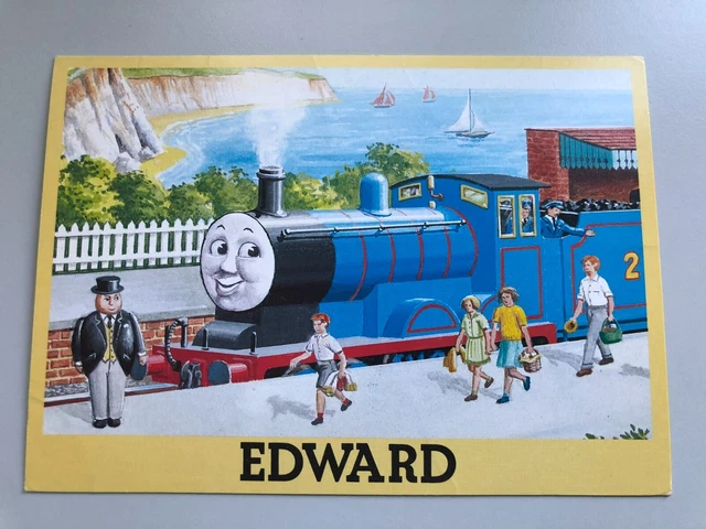 EDWARD THE BLUE Engine, Thomas The Tank Engine, Vintage Story Card ...