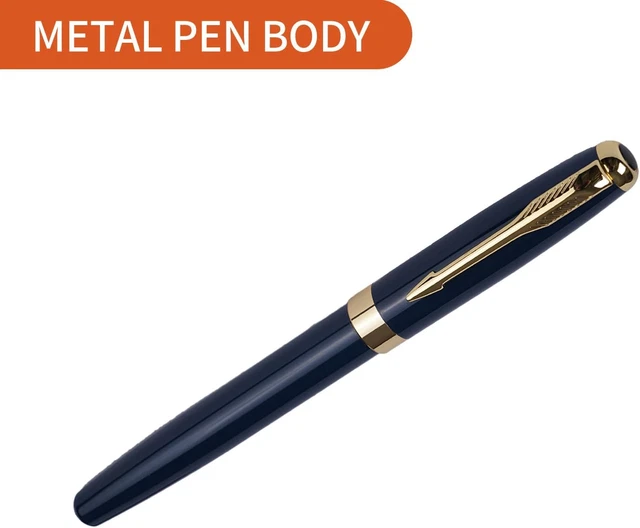 0.5MM GEL PENS Fine Ball Metal Pen Body Ballpoint Pens Ballpoint Ink ...