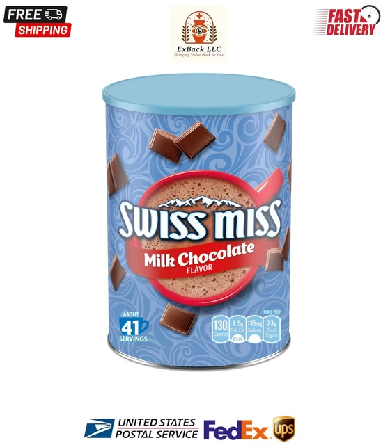 SWISS MISS MILK Chocolate Flavor Hot Cocoa Mix Canister 45.68oz £7.71 - PicClick UK