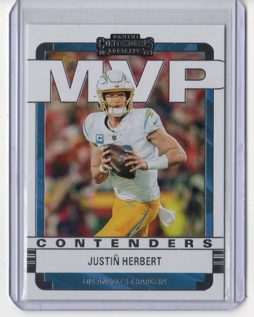 JUSTIN HERBERT 2022 Panini Contenders MVP CONTDERS #3 CHARGEURS LOS ...
