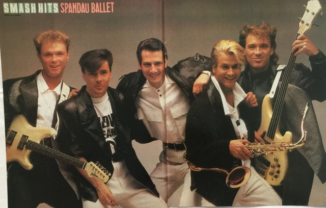 SPANDAU BALLET - 1984 - SMASH HITS POSTER CENTREFOLD 1980s Original ...