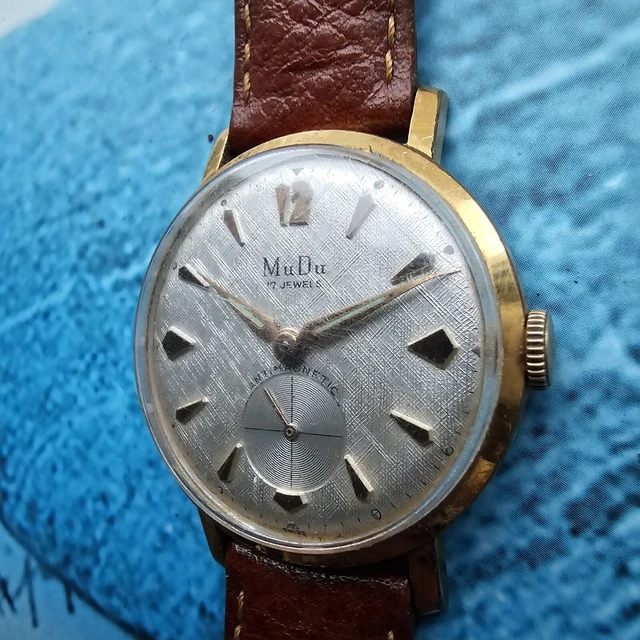 VINTAGE MUDU HAND-WINDING Men's Wristwatch £49.00 - PicClick UK