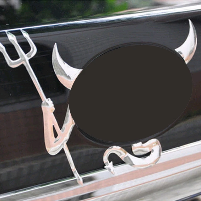 3D DEVIL DEMON Fork Logo Car Rear Body Emblem Graphics Sticker Decal ...