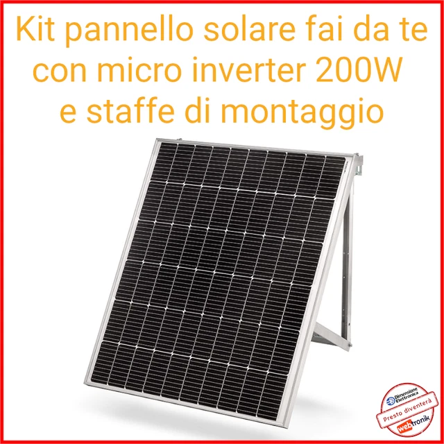 FOTOVOLTAICO DA BALCONE Pannello Solare Plug and Play con micro ...