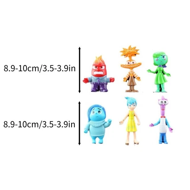 INSIDE OUT JOY Riley Anxiety Sadness Action Figure Car Cake Decoration ...