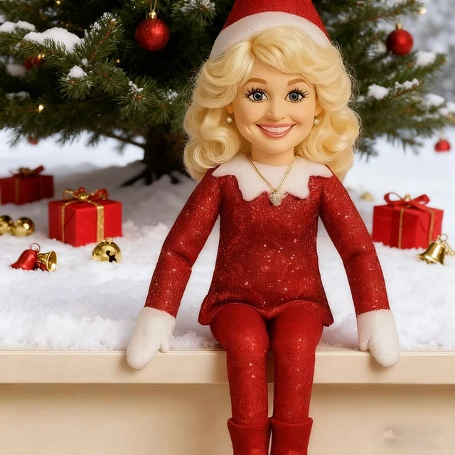 NEW DOLLY PARTON Christmas Elf Doll Christmas Trees Decoration Gifts ...