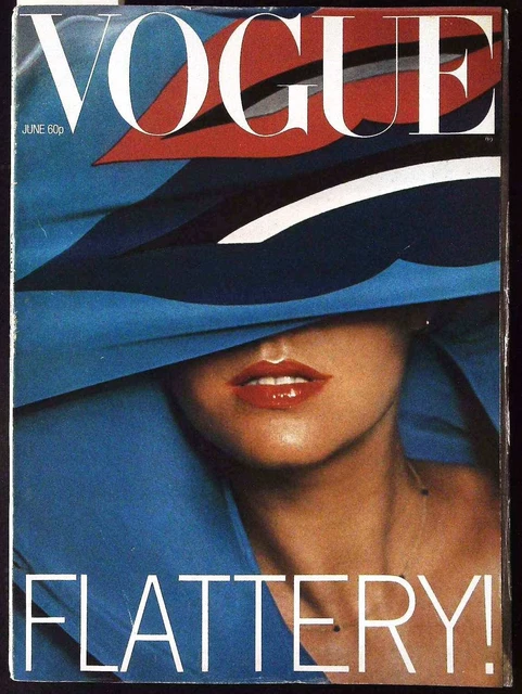 VOGUE UK JUNE 1977 Flattery! BARRY LATEGAN Derek Jacobi MARIE HELVIN ...