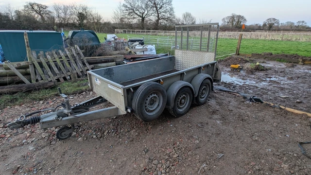 IFOR WILLIAMS GD84 2.7 Tonne Plant Trailer with Rear Loading Ramp ...