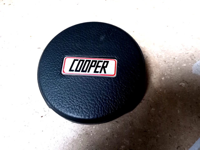 CLASSIC MINI COOPER S Genuine Rover Nos Horn Push Steering Wheel Centre ...