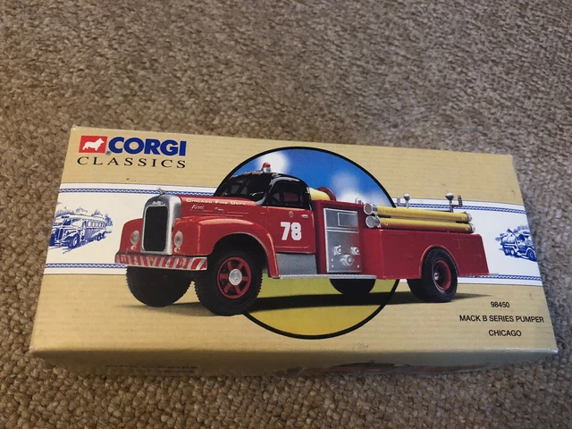 CORGI CLASSICS 98450 Mack B Series Pumper Chicago £24.00 - PicClick UK