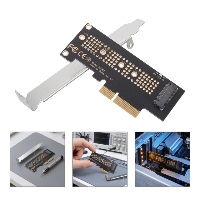 M.2 SSD TO PCIe Adapter Card, PCI-E Expansion Slot Riser for Desktop £9 ...