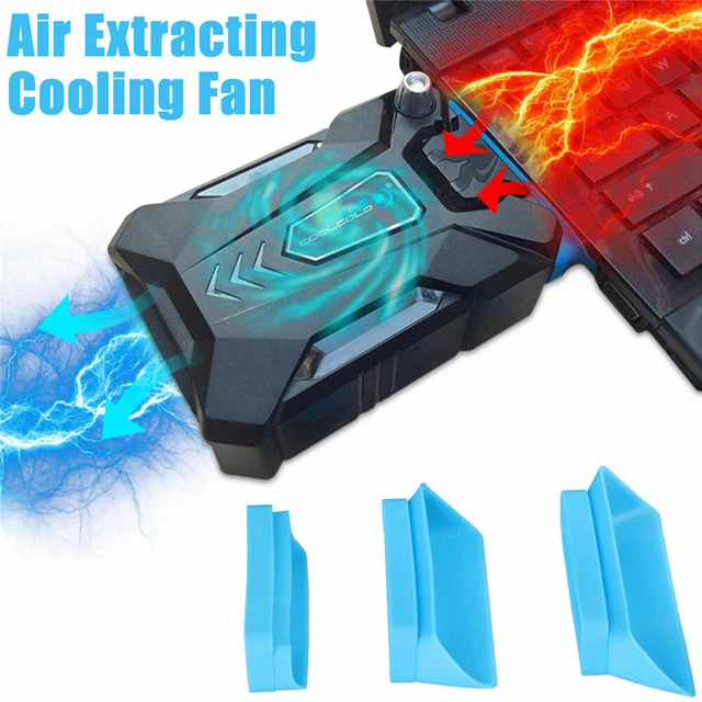 MINI VACUUM AIR Extracting USB Cooling Pads Cooler Fan For Notebook ...