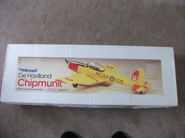 RC MODEL FLYING KITS Airsail Chipmunk Kit Complete £35.00 - PicClick UK