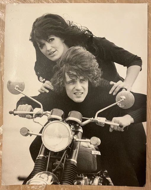 FOTOGRAFIA FRANCESCA ROMANA Coluzzi Attrice Moto Originale Anni 70 ...