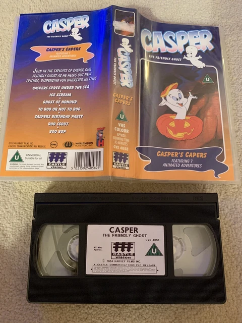 CASPER THE FRIENDLY Ghost - Casper's Capers - PAL VHS Video Tape (A132 ... CASPER THE FRIENDLY Ghost - Casper's Capers - PAL VHS Video Tape (A132 ...