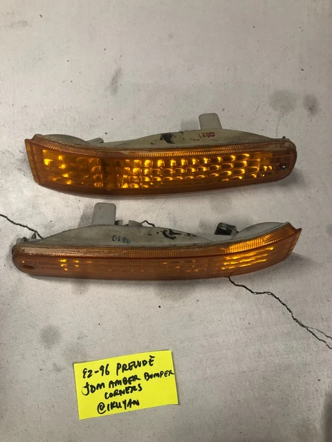 92-96 HONDA PRELUDE BB1 BB4 JDM Front Turn signal Light Amber Bumper ...