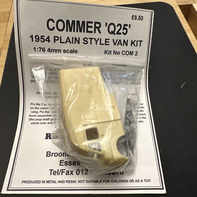 ROADSCALE MODELS WHITE metal Resin model 1/76 COMMER Q25 1954 Van £19. ...