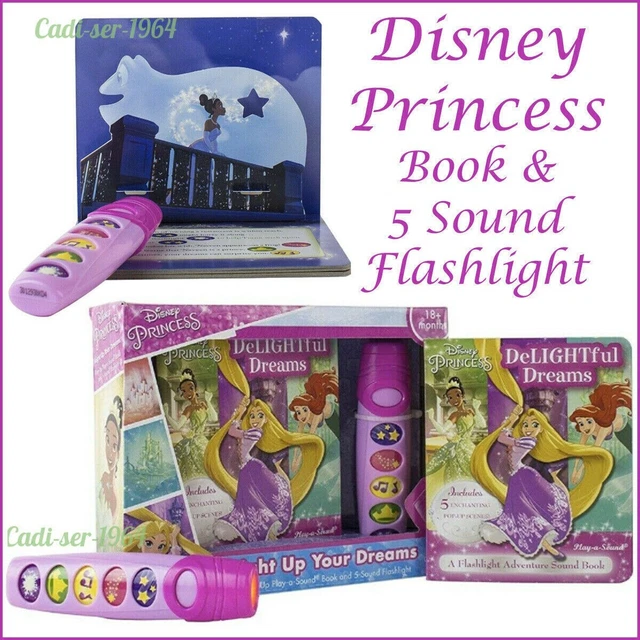 DISNEY PRINCESS POP-UP Book and Flashlight Set NEW Torch with 5 Sounds ...