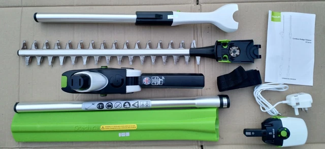 GTECH HT50 18V 530mm Cordless Long Reach Pole Hedge Trimmer £126.55 ...