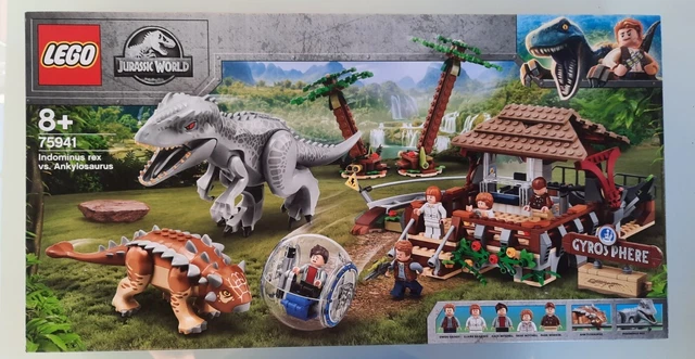 75941 INDOMINUS REX VS. ANKYLOSAURUS Lego Set JURASSIC WORLD Park New ...