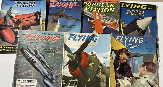 1940S WWII ERA Flying Popular Aviation Magazine Lot (7) War £31.57 ...