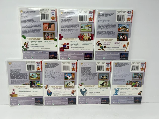 WALT DISNEY'S ANIMATION Collection Classic Short Films Volumes 1-7 (DVD ...