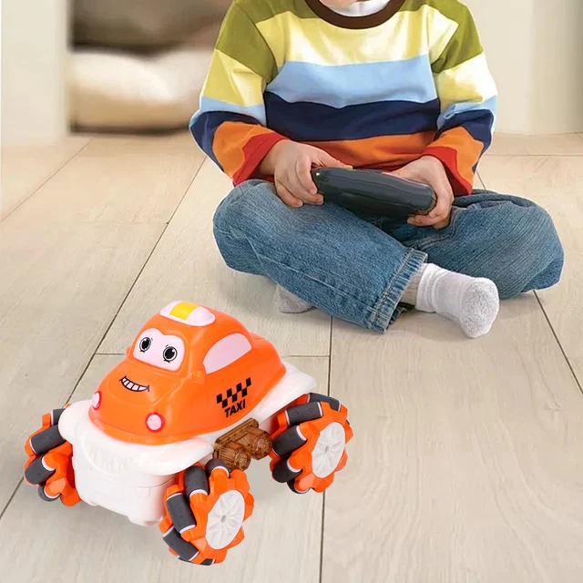 REMOTE CONTROL CAR For Boys Taxi Shape 4 Wheel Drive RC Car Toy For ...