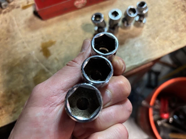 MAC TOOLS USA 7pc SAE Swivel Universal Socket Set Snap Low Profile 3/8" Dr 6pt $130.46 - PicClick CA