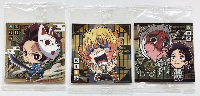 DEMON SLAYER CHARACTER Stickers 3 Set Tanjiro Yoroizuka BANDAI 2021 ...