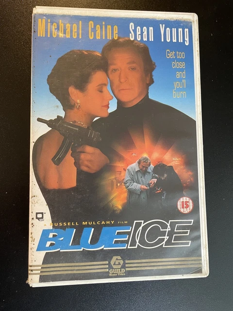 BLUE ICE (VHS) 1992 Big Box Michael Caine, Sean Young, Bob Hoskins ...