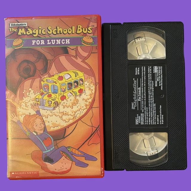 THE MAGIC SCHOOL Bus - For Lunch VHS 1995. Hard Case. Free Shipping! £6 ...