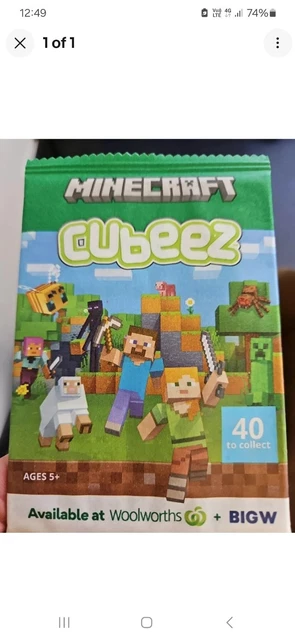 WOOLWORTHS MINECRAFT CUBEEZ X10 - 2025 - New & Sealed $10.00 - PicClick AU