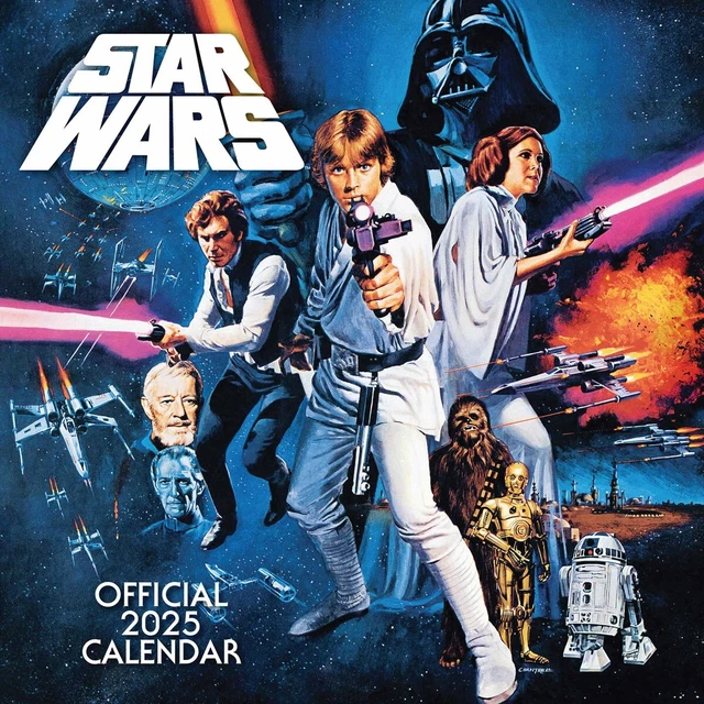 DISNEY STAR WARS Classic Calendar 2025 - Entertainment - Month To View ...